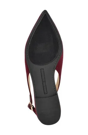 Tommy Hilfiger Vesly Pointed Toe Slingback Flat - Deep Bordeaux