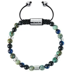 TORRELA Jasper And Tiger Eye Blue Beads Bracelet - Turquoise