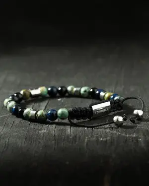 TORRELA Jasper And Tiger Eye Blue Beads Bracelet