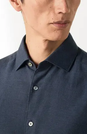 Zegna Cashco Cashmere & Cotton Button-up Shirt