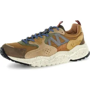 FLOWER MOUNTAIN Solin Technical Nylon And Nubuck Sneakers - Brown