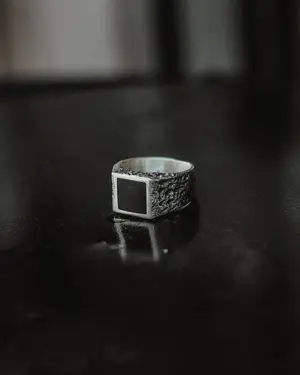 TORRELA Sterling Silver Square Ring