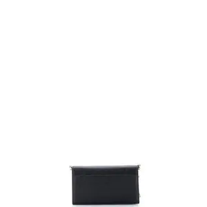 BVLGARI Logo Infinitum Chain Wallet Embossed Leather