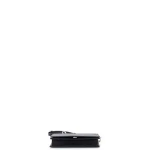 BVLGARI Logo Infinitum Chain Wallet Embossed Leather