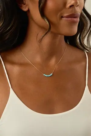 SET & STONES Turquoise Beaded Necklace