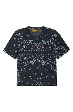 Aviator Nation Bandana Boyfriend T-shirt - Charcoal