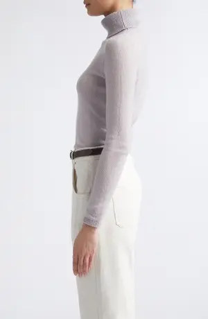 Eleventy Semisheer Cashmere Turtleneck Sweater