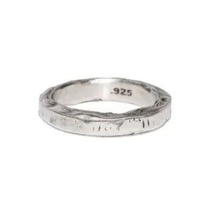 TORRELA Textured Band Ring - Sterling Silver