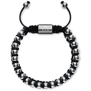 TORRELA Stainless Steel Beaded Bracelet - Silver Spheres