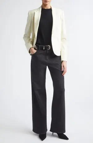 Eleventy Sequin Detail Alpaca Blend Blazer