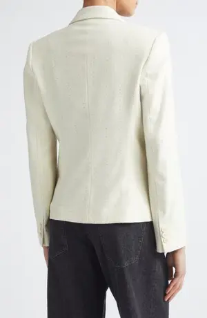 Eleventy Sequin Detail Alpaca Blend Blazer