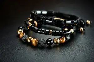 TORRELA Tiger Eye And Zirconia Beaded Bracelet