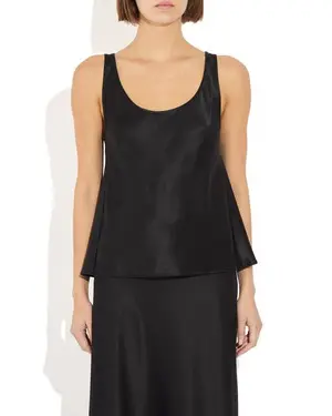 THE PARK The Karen Silk Tank Noir