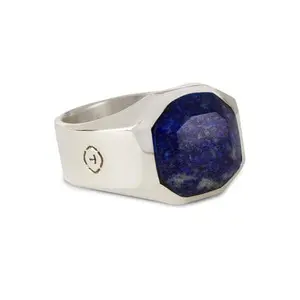 TORRELA Sterling Silver Lapis Lazuli Ring - Blue Lapis