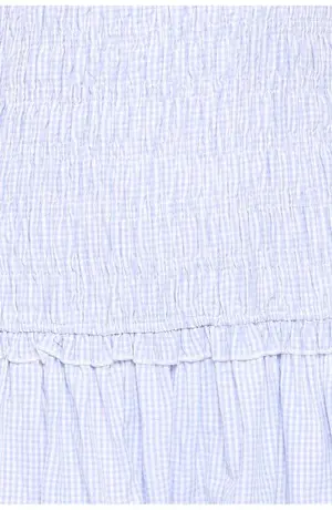 PETAL & PUP Kaelyn Gingham Smocked Mini Dress