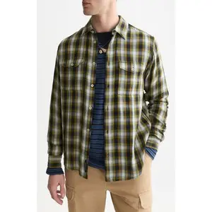 Scotch & Soda Relaxed Fit Plaid Double Face Cotton Button-up Shirt