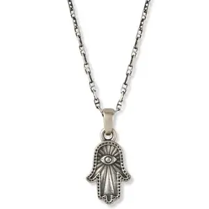 TORRELA Hamsa Pendant Necklace - Sterling Silver