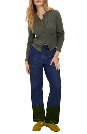 NZ BY NIC AND ZOE Cotton Pointelle Cardigan - Briar