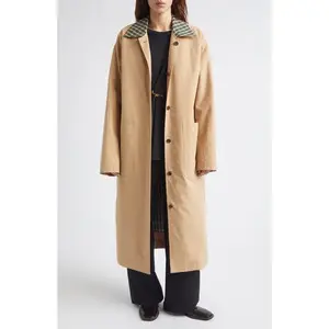 EENK Reversible Contrast Panel Cotton Coat