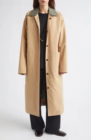 EENK Reversible Contrast Panel Cotton Coat