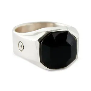 TORRELA Silver Ring - Onyx