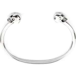 TORRELA Skull Cuff Bracelet - Sterling Silver