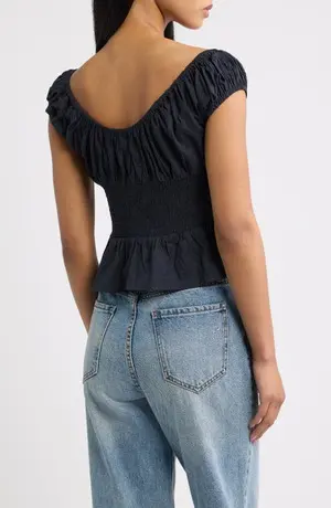 BDG URBAN OUTFITTERS Hallie Peasant Blouse