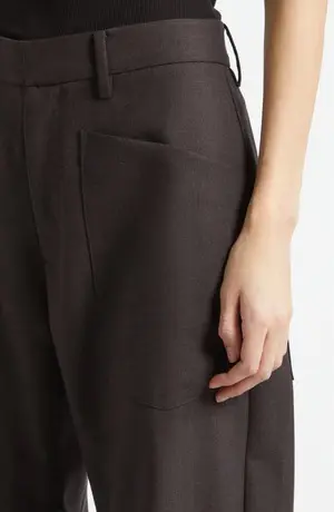 NILI LOTAN Shon Virgin Wool Ankle Pants