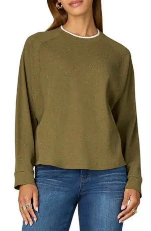 Wit & Wisdom Raglan Sleeve Rib Top