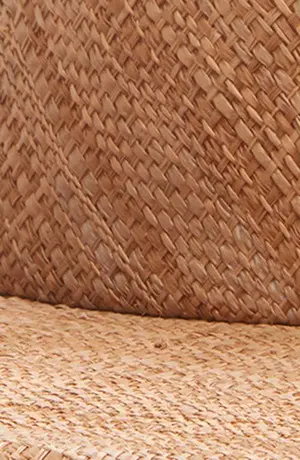 Ruslan Baginskiy Monogram Straw Visor