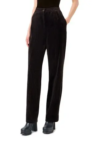 Akris Fritz Straight Leg Stretch Corduroy Pants