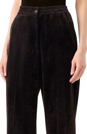 Akris Fritz Straight Leg Stretch Corduroy Pants