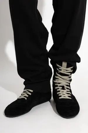 Rick Owens Quilted Minimal High Top Lace-up Sneakers