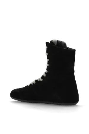 Rick Owens Quilted Minimal High Top Lace-up Sneakers