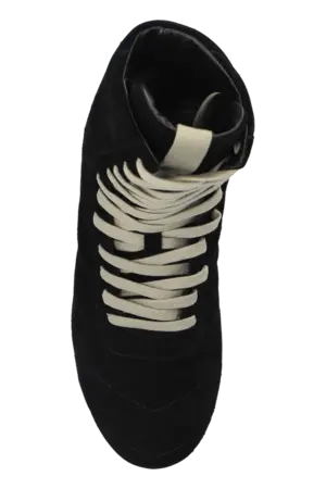 Rick Owens Quilted Minimal High Top Lace-up Sneakers