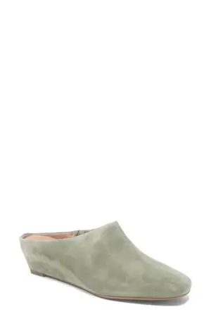 Gentle Souls Carmena Wedge Mule - Algae Suede