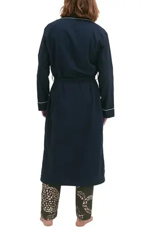 Desmond & Dempsey Brushed Cotton Robe