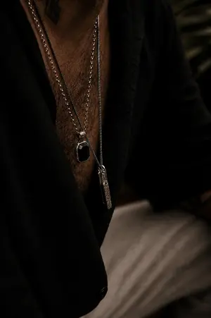 TORRELA Third Eye Black Pendant Necklace