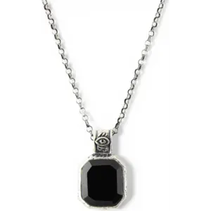 TORRELA Third Eye Black Pendant Necklace - Onyx