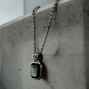 TORRELA Third Eye Sterling Silver Necklace - Onyx