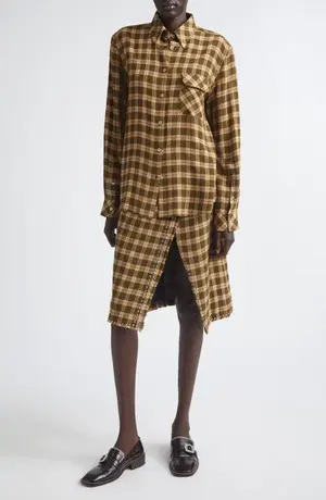 WALES BONNER Cosmic Check Skirt