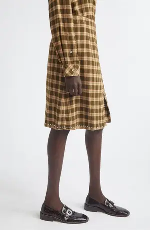 WALES BONNER Cosmic Check Skirt