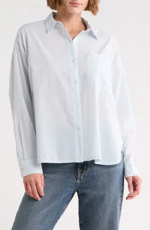 JAMES PERSE Oversize Long Sleeve Button-up Shirt - Memory