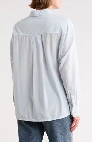 JAMES PERSE Oversize Long Sleeve Button-up Shirt