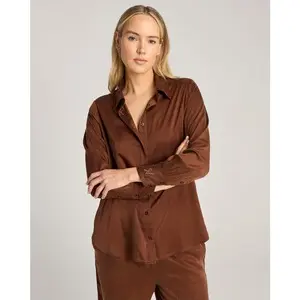 NUDEA Eco-luxe Midi Shirt - Cocoa