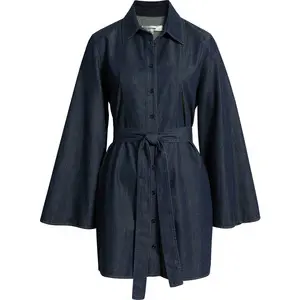 FRAME Tuxedo Mini Dress With Bell Sleeves