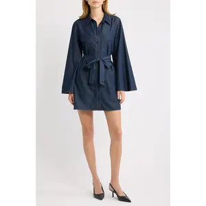 FRAME The Denim Tuxedo Minidress - Rinse
