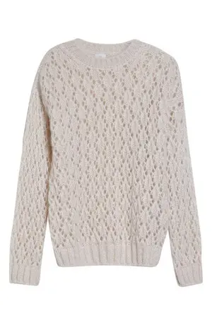 Eleventy Open Stitch Mohair & Silk Sweater