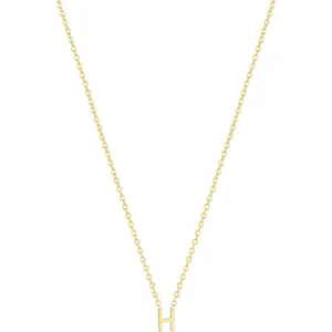 SET & STONES Cheyenne Initial Necklace H