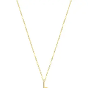 SET & STONES Cheyenne Initial Necklace - L
